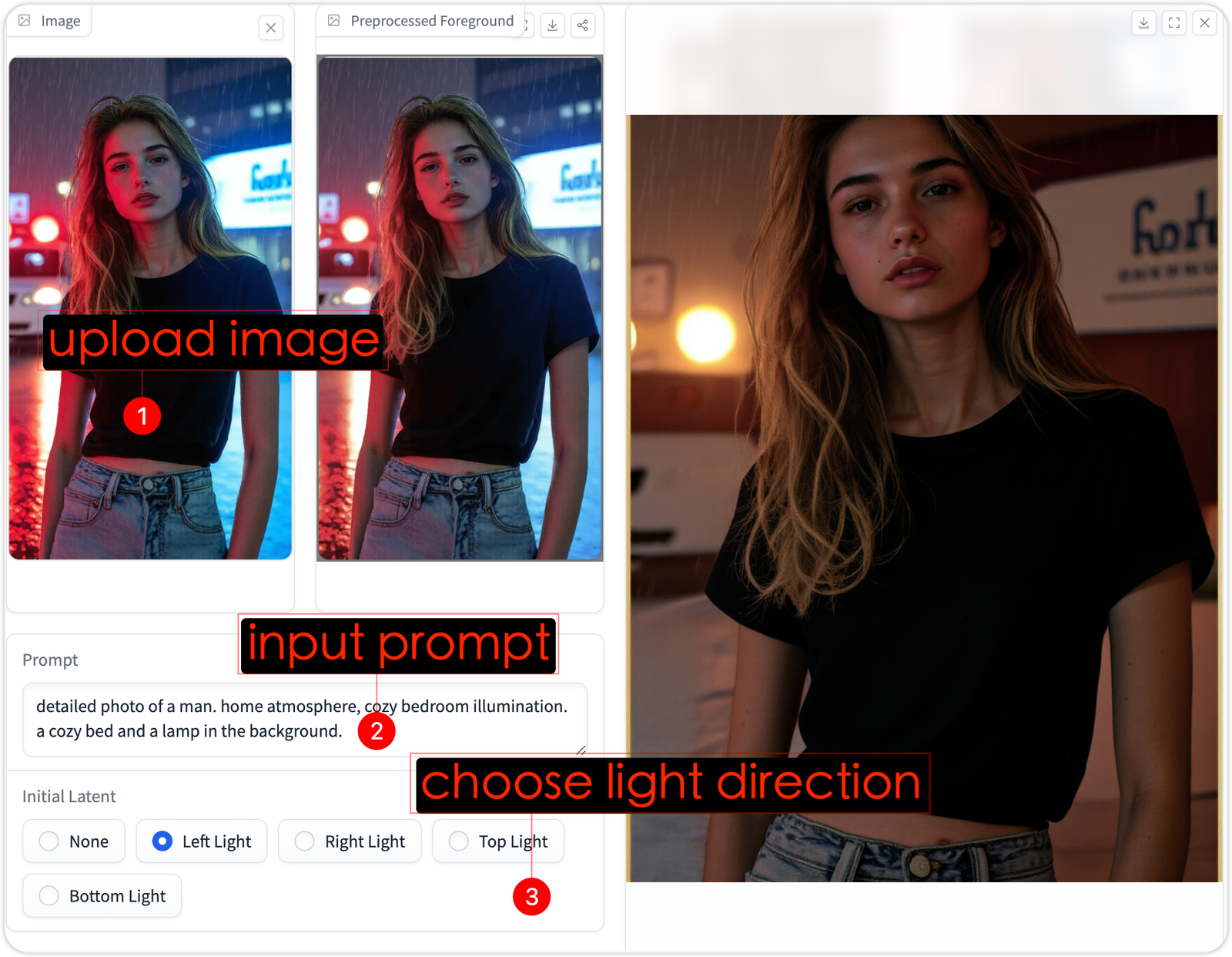 Image Relight And Background Changing - JanusAI.Pro